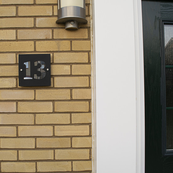 Contemporary Square House Number Sign | The Happy Gift Makers