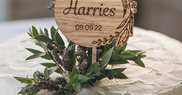 Rustic Wood Wedding Cake Topper Wedding Cake Topper, Wooden
