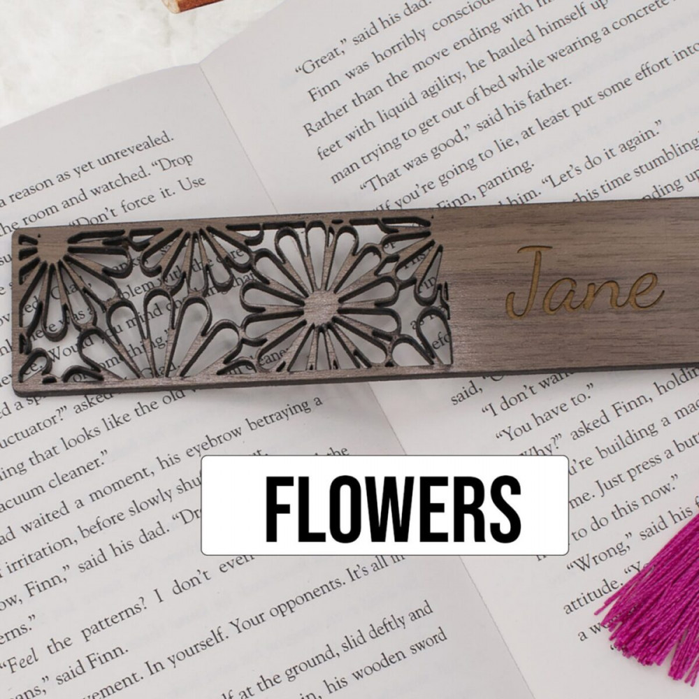 Personalised Engraved Laser Cut Wooden Bookmark | The Happy Gift Makers